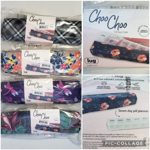 lug | Storage & Organization | New Lug Choo Choo Pill Box Case With 7 ...